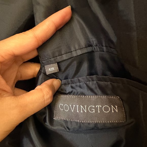 Covington | Suits & Blazers | Covington Mens Navy Blue Solid Blazer ...